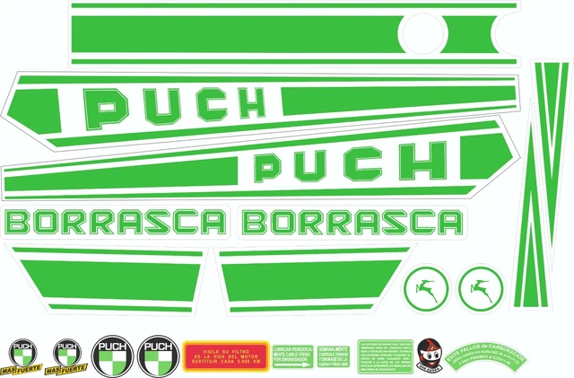 STAR SAM® KIT Adesivi Puch Borrasca Classici Adesivi Moto Adesivi EUR ...