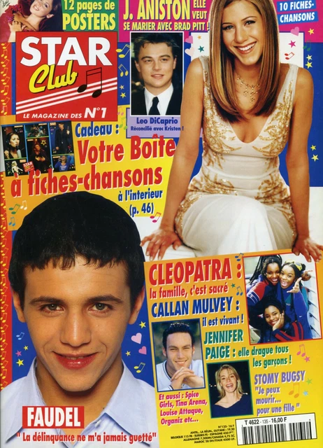 MAGAZINE STAR CLUB n°135, FAUDEL, CLEOPATRA, HARTLEY, Jennifer ANISTON ...