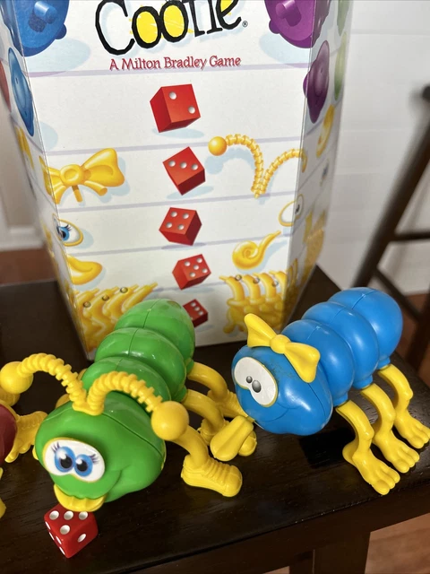 VINTAGE 1999 ORIGINAL COOTIE Build a Bug Kids Game Milton Bradley Lot ...