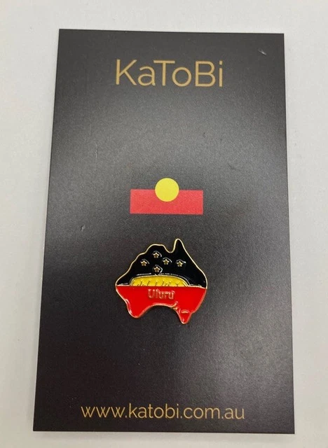 ABORIGINAL ULURU ABORIGINAL Flag Coloured Enamel Pin Badge Indigenous ...