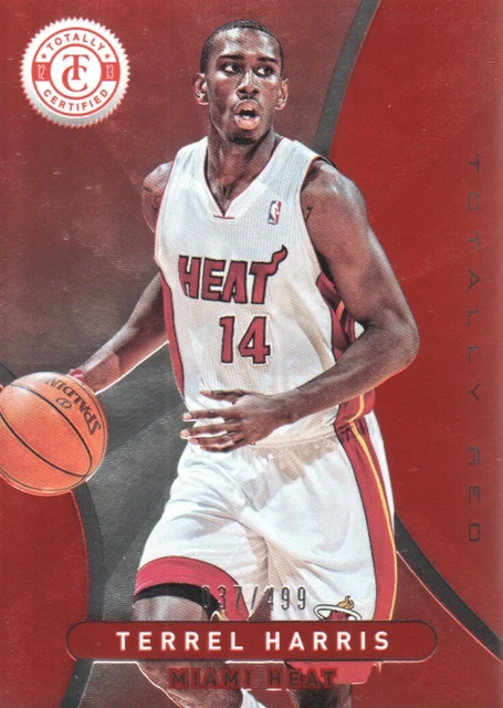 CARTE DE BASKETBALL thermique 2012-13 entièrement certifiée rouge Miami ...