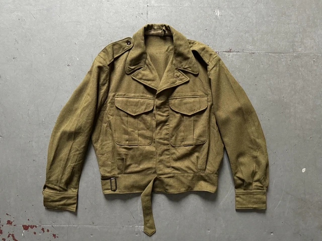 VINTAGE 1952 50S Australian army post ww2 Battledress military short ...