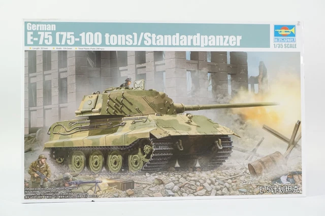 TRUMPETER 01538 GERMAN E-75 (75-100 tons) Standardpanzer in 1:35 Bausatz EUR 32,90 - PicClick DE