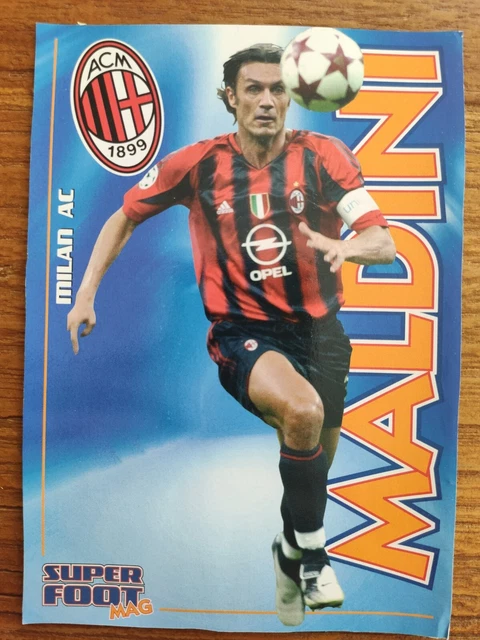 PAOLO MALDINI - Ac Milan Card Rookie Superfoot World Football ...