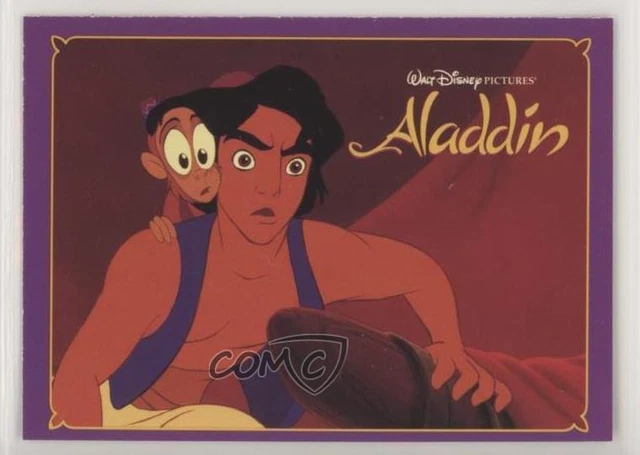 1992 WALT DISNEY Pictures Promotional Cards Aladdin Abu Monkey On His ...