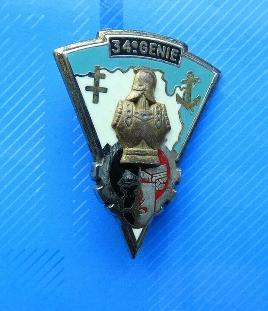 #2067# JOLI INSIGNE du 34e régiment du génie EUR 8,00 - PicClick FR