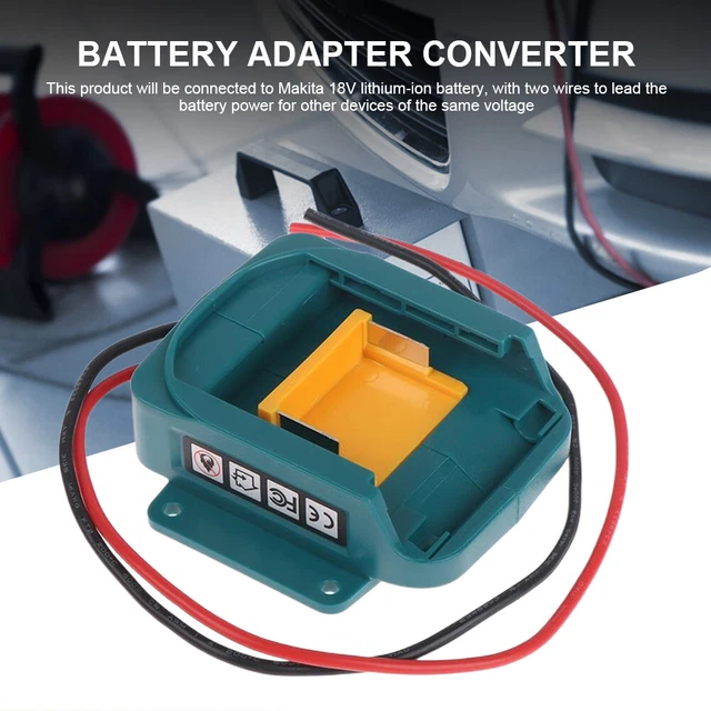 BATTERY ADAPTER CONVERTER with Fuse Switch Battery Converter Power Tool ...