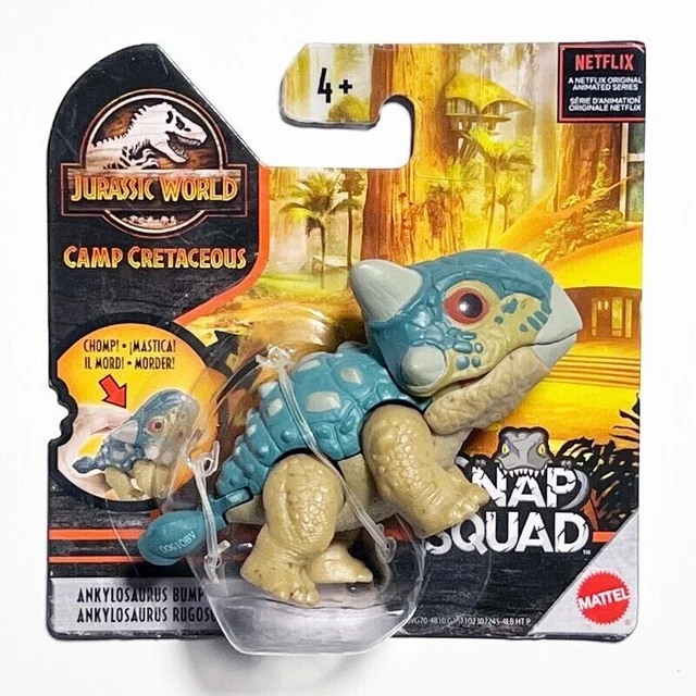MATTEL JURASSIC WORLD Snap Squad Ankylosaurus Bumpy Dinosaur Camp ...