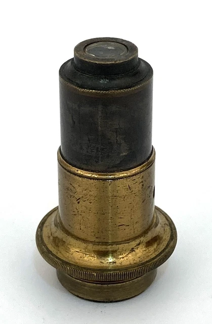 C.19TH SMITH&BECK 1/2 in brass microscope objective lens £15.00 ...