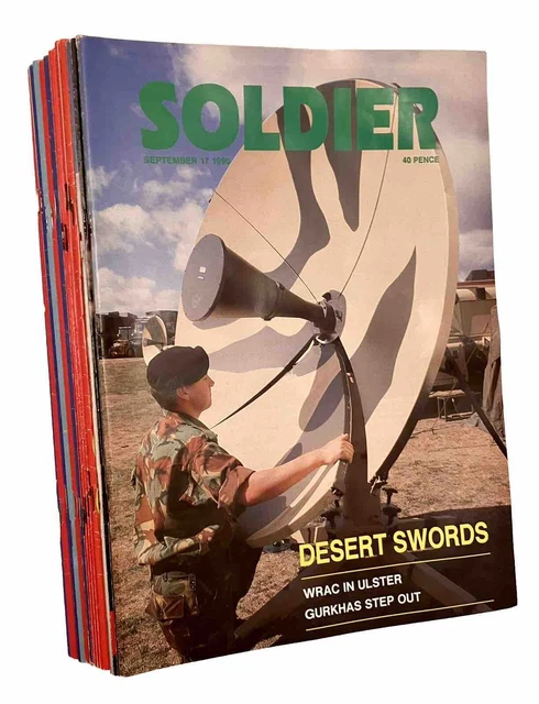 SOLDIER THE BRITISH Army Magazine 1990s Vintage Bundle 16 Issues 1990 ...
