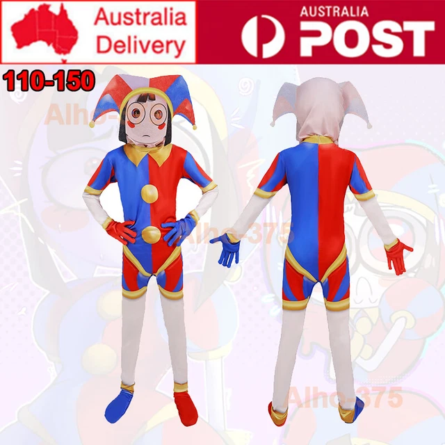 KIDS THE AMAZING Digital Circus Pomni Cosplay Costume Jumpsuit Party ...