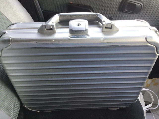 RIMOWA TOPAS ALUMINUM Business Attache Case Silver Briefcase $414.46 ...