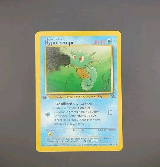 MA COLLECTION.HYPOTREMPE 49/62 Carte Pokémon 1ER édition . Lire Description EUR 6,00 - PicClick FR