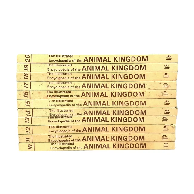 THE ILLUSTRATED ENCYCLOPEDIA of the Animal Kingdom Volume 10-20 Set ...