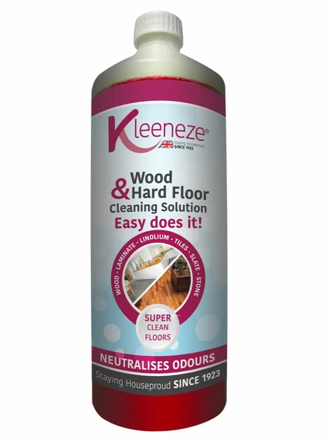 KLEENEZE WOOD & Hard Floor Cleaner, Wood/ParquetLaminate/Tile/Lino ...
