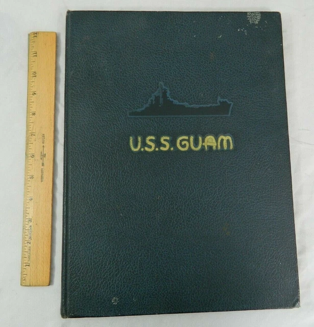 USS GUAM CB-2 Cruise Book 1944-1945 WW II Battle Cruiser Navy Okinawa ...