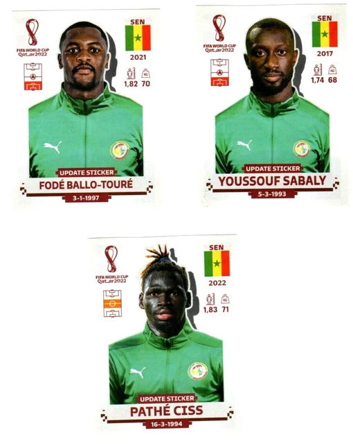 PANINI 2022 WORLD Cup --UPDATE STICKER SET -- FIFA World Cup Qatar ...