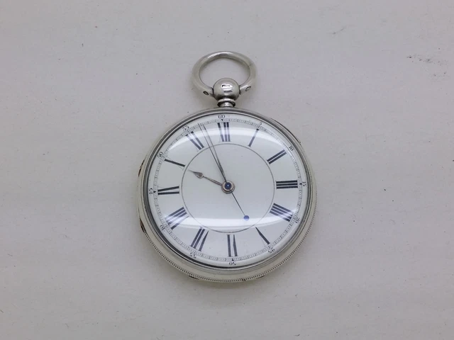 VICTORIAN 1872 STERLING Silver Doctors Pocket Watch Hallmarked Chester ...