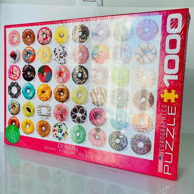 DONUTS 1000 PIECE Jigsaw Puzzle By Eurographics Sweets Collection $15. ...