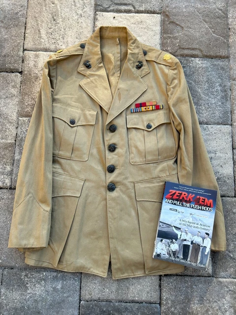 WW2 USMC IDED Career Aviator USMC Dress Uniform Tan WWII Marine £189.47 ...
