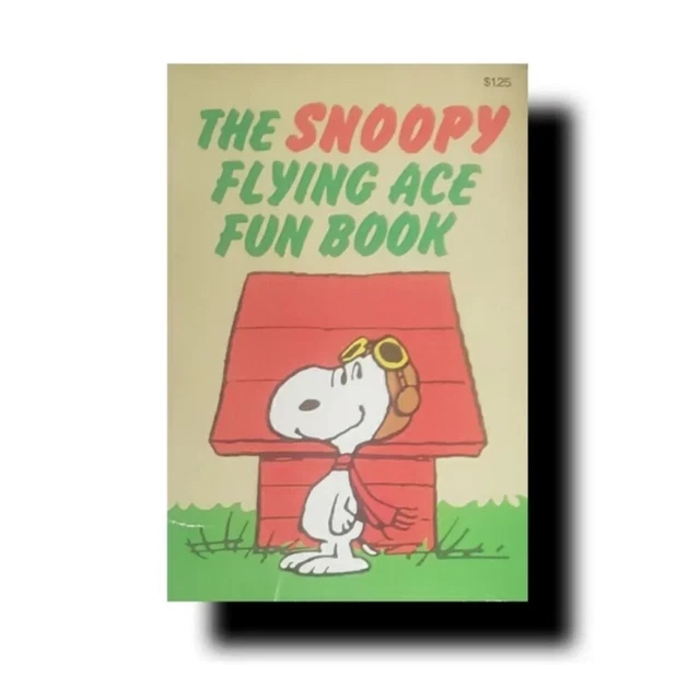 PEANUTS SNOOPY FLYING Ace 1979 UNBENUTZT Spaß Färbung Aktivität Puzzle ...