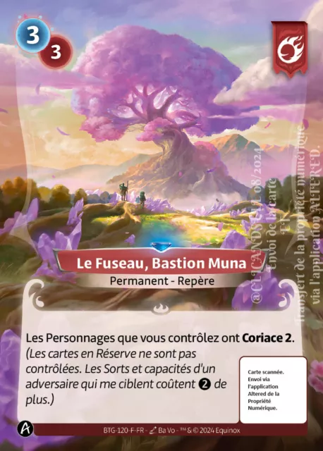 CARTE ALTERED TCG -Le Fuseau, Bastion Muna -BTG-120-F-FR - Bravos EUR 1,00 - PicClick FR