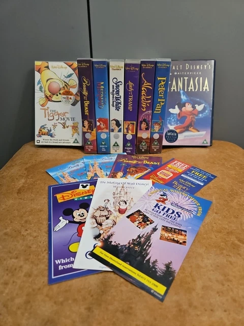 8x Walt Disney Classics Vhs Great Collection Bundle Joblot Inc 2592