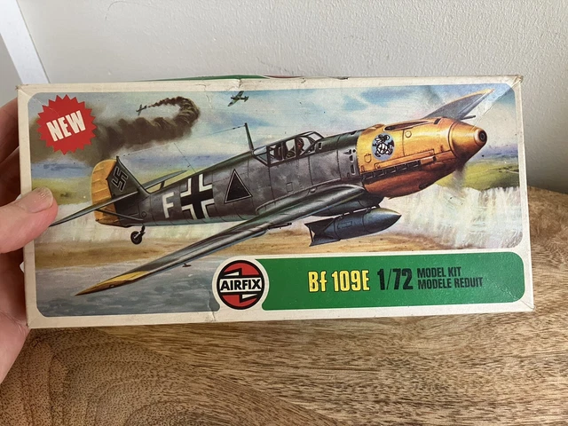 VINTAGE 1/72 SCALE AIRFIX Type 4a Model Aeroplane Kit, WW2 Messerschmitt Bf 109e £20.00 ...