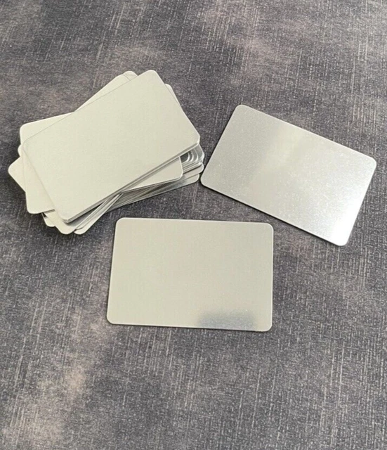 STAINLESS STEEL CREDIT Card Blanks x 150 £150.00 - PicClick UK