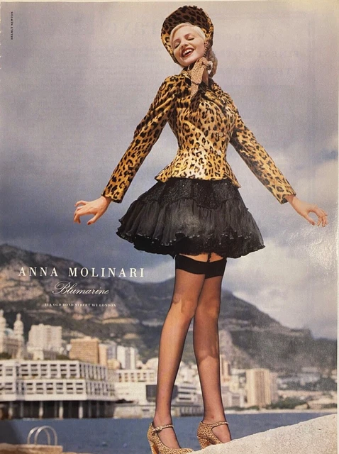 MAGAZINE PRINT AD ANNA MOLINARI BLUMARINE 1990s nineties FASHION ...