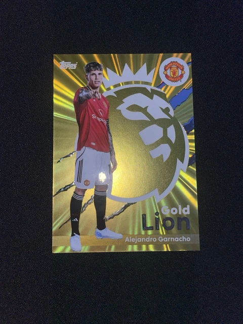 2025/26 TOPPS PREMIER League GOLD LION Alejandro Garnacho #GL13 – Man ...