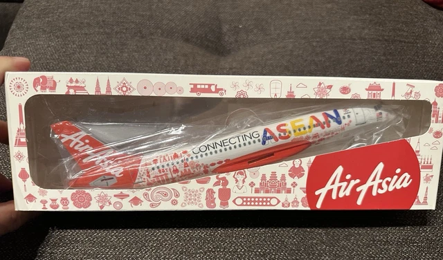 AIRASIA AIRCRAFT MODEL Airbus A320 ASEAN Livery 1/150 Flugzeugmodell m ...