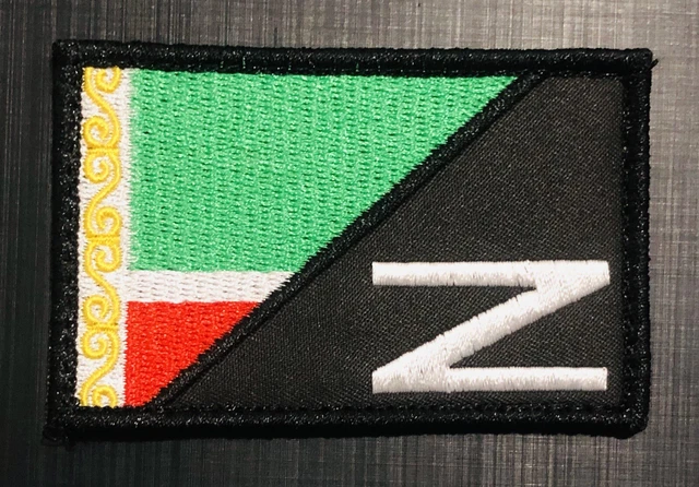 CECENIA MILITARY PATCH Z Chechen Flag Russian Toppa Russia Akmat ...