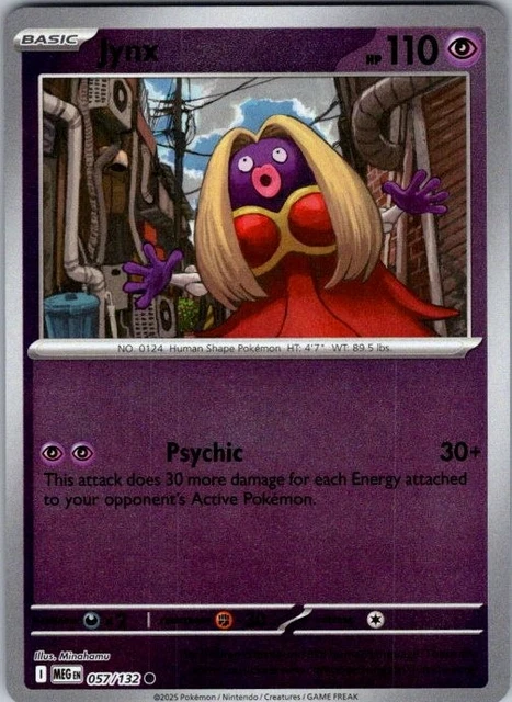 POKEMON | ME01: Mega Evolution | Jynx | 057/132 | Reverse Holo | NM £2. ...