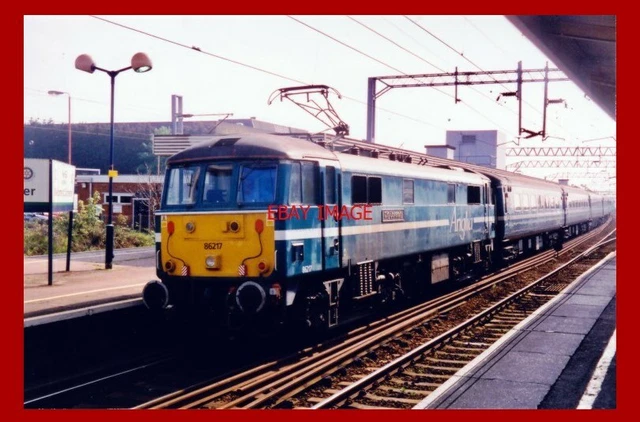 PHOTO BR Class 86 Electric Loco No 86217 Anglia Livery £1.45 - PicClick UK