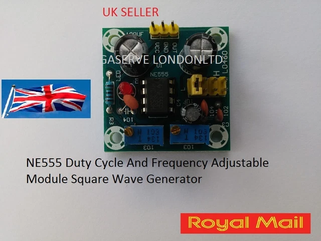NE555 DUTY CYCLE And Frequency Adjustable Module Square Wave Generator ...