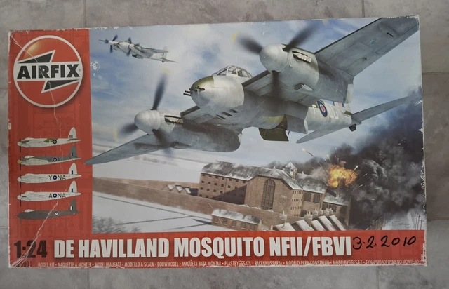AIRFIX DE HAVILLAND Mosquito 1:24 Model Kit Complete All Parts Unsealed ...