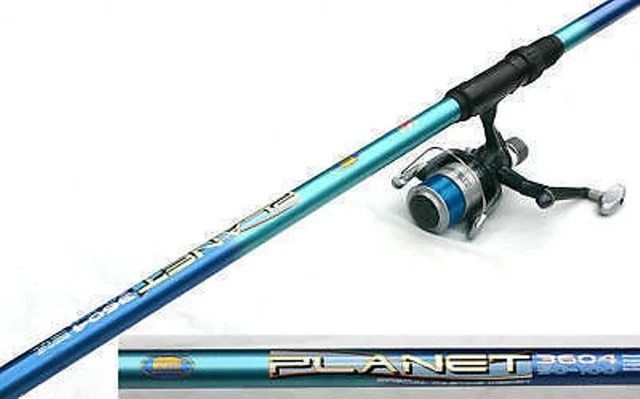 PLANET TELESCOPIC TRAVEL Beachcaster / Beach Fishing 14 ft Rod & Reel ...