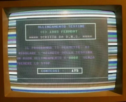 AZIMUTH HEAD ALIGNMENT Program Regolatore Datassette Commodore 64 Tape ...