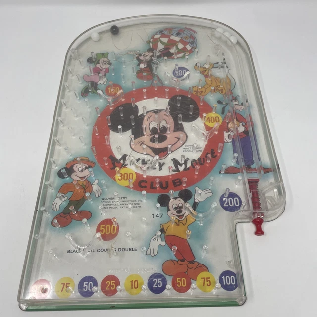 VINTAGE WOLVERINE TABLE TOP PINBALL GAME - MICKEY MOUSE CLUB (1950`s ...