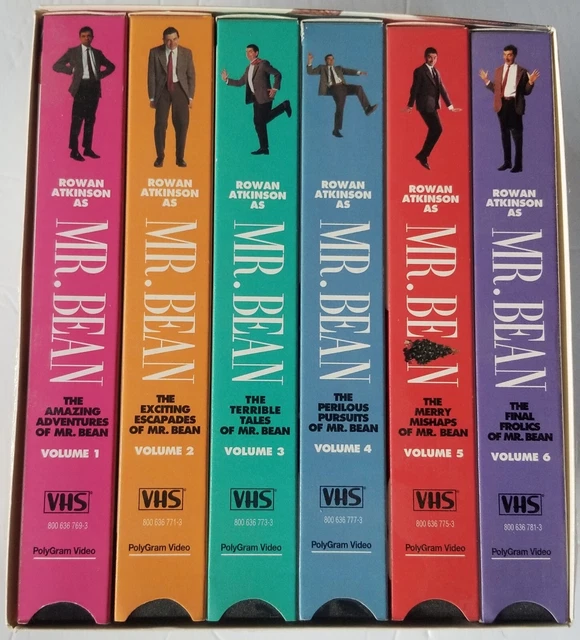 MR. BEAN VHS Movies The Big Box of Beans Volumes 1-6 Rowan Atkinson £20 ...