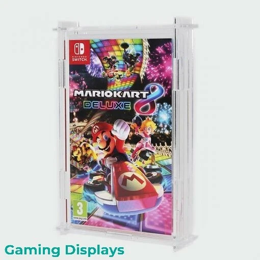NINTENDO SWITCH GAME Clear Acrylic Display Case - Dust Protector - Flat ...
