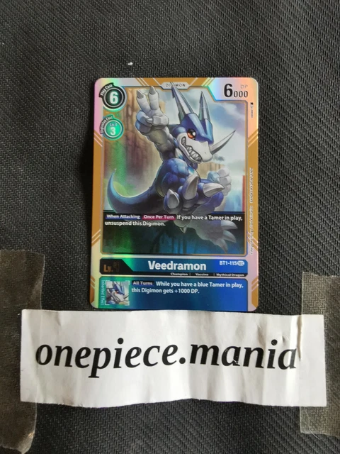 DIGIMON CARD GAME Veedramon BT1-115 SEC EUR 20,00 - PicClick FR