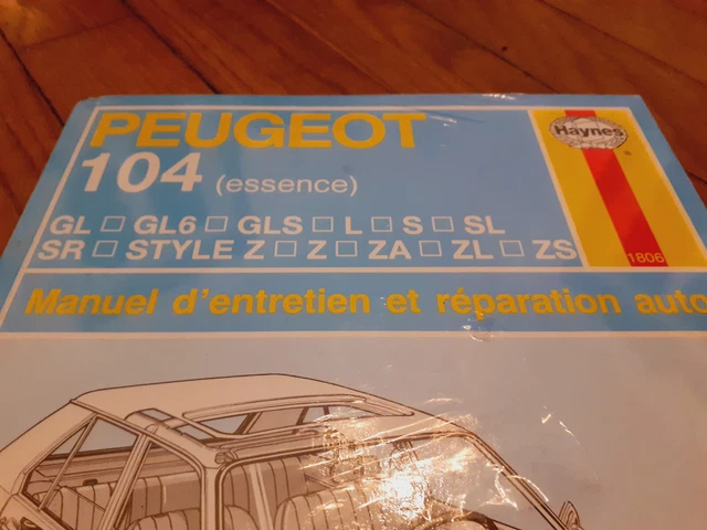 RTA REVUE TECHNIQUE PEUGEOT 104 essence NEUVE SOUS BLISTER EUR 22,60 - PicClick FR
