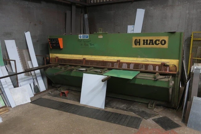 HACO 3METRE X 6mm Sheet Metal Guillotine Cutting Machine With Spare Blade £7,000.00 - PicClick UK
