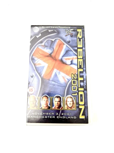 WWE REBELLION 2001 Vhs Wrestling Video Tape Vintage Wwf £9.99 - PicClick UK