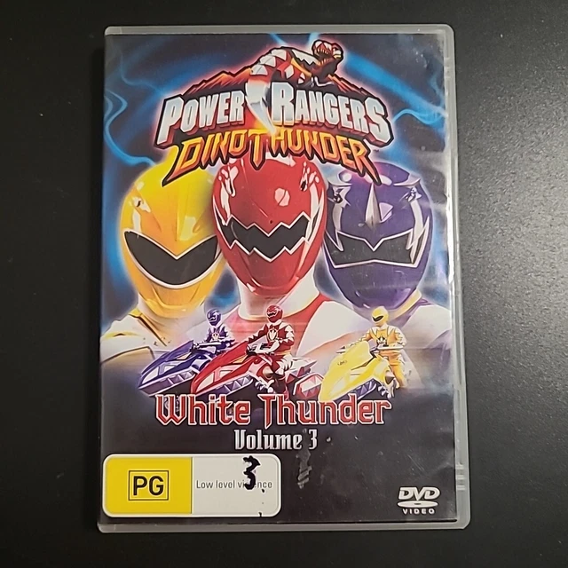 POWER RANGERS DINOTHUNDER - White Thunder : Vol 3 (DVD, 2004) $9.00 ...