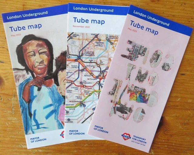 TFL LONDON UNDERGROUND Tube map 2022-2023 £1.50 - PicClick UK