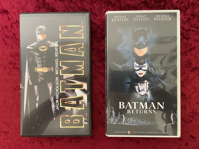 BATMAN , BATMAN RETURNS Japan VHS Video Michael Keaton Michelle Pfeiffer £50.94 - PicClick UK