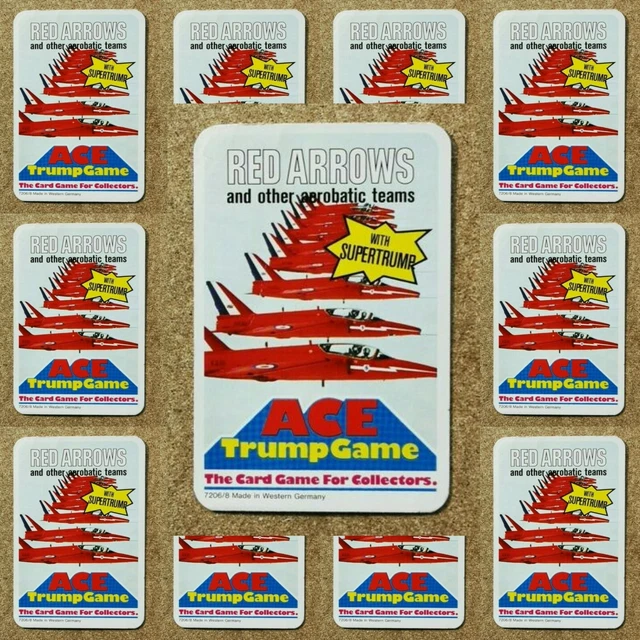 TOP TRUMPS SINGLE Cards Red Arrows Aerobatic Aircraft Teams - Various ...